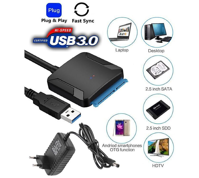 USB 3.0 SATA 2.5/3.5″ SSD/HDD External Disk adapter - Wildlife